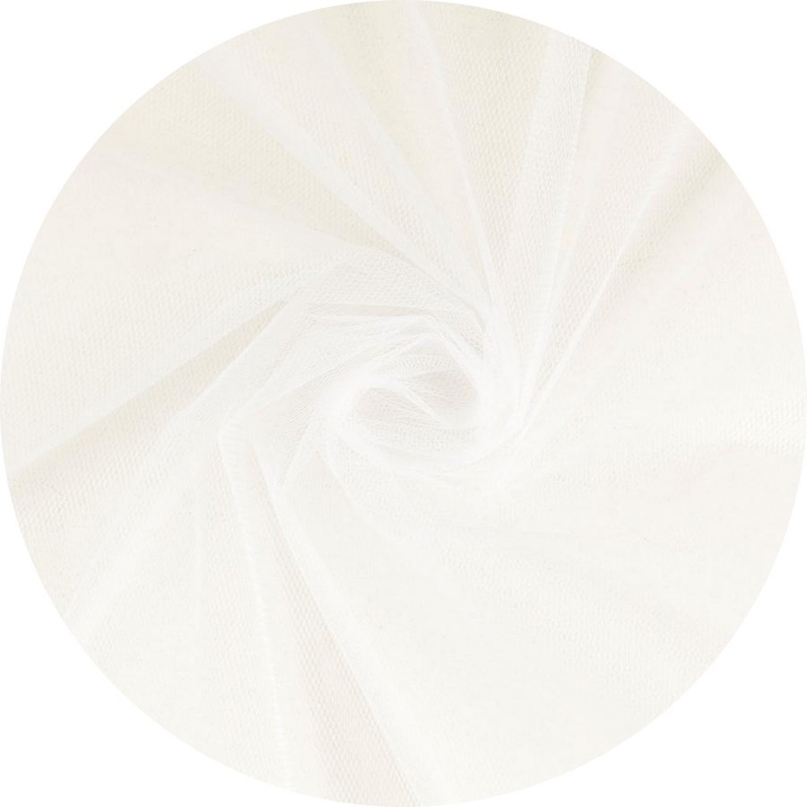 Hvid tyl stof i metermål. Shop tyl til bryllup og hobby