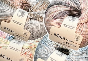 Maja Color by Permin. Bomuldsgarn i multi color. Shop her