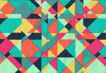 Bomuldsstof med grafisk print. Stof af vævet bomuld. Køb her